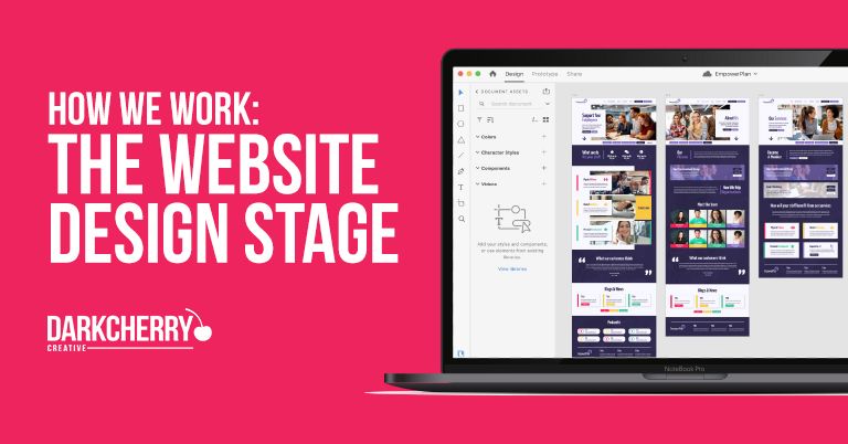 How We Work: The Website Design Stage | Dark Cherry Creative